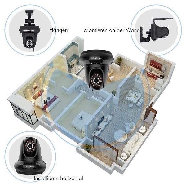 DB POWER IP Camera FI366 ++ HD ++ WLAN ++ Gegensprechanlage